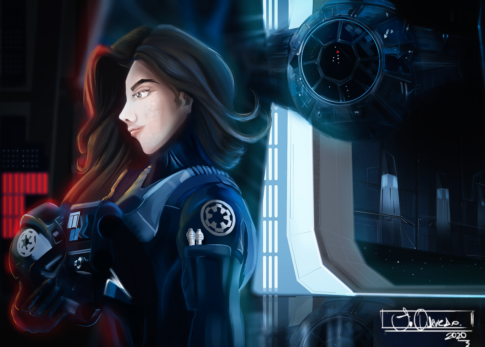 Female Tie Fighter Pilot