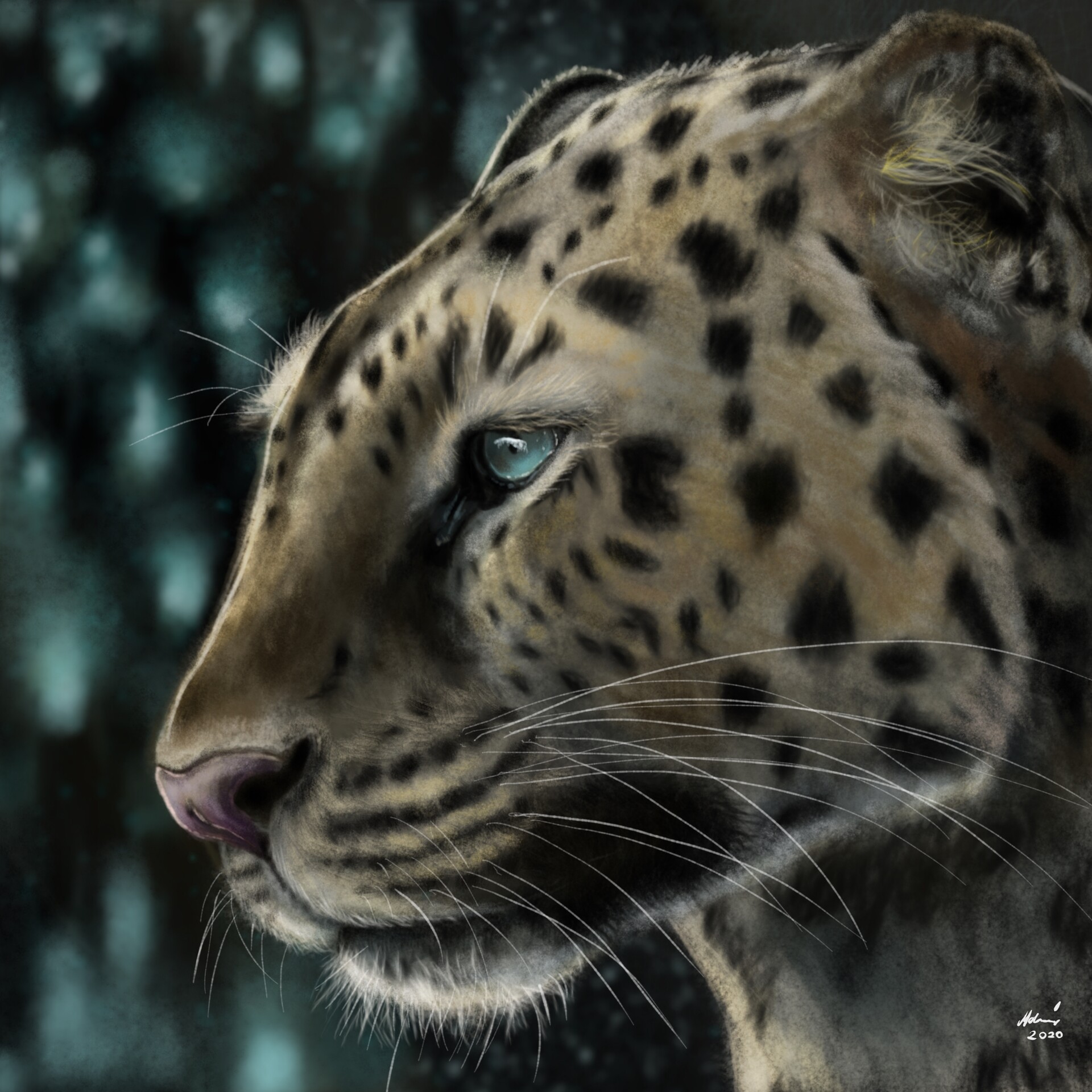 ArtStation - Painting a leopard with process shots
