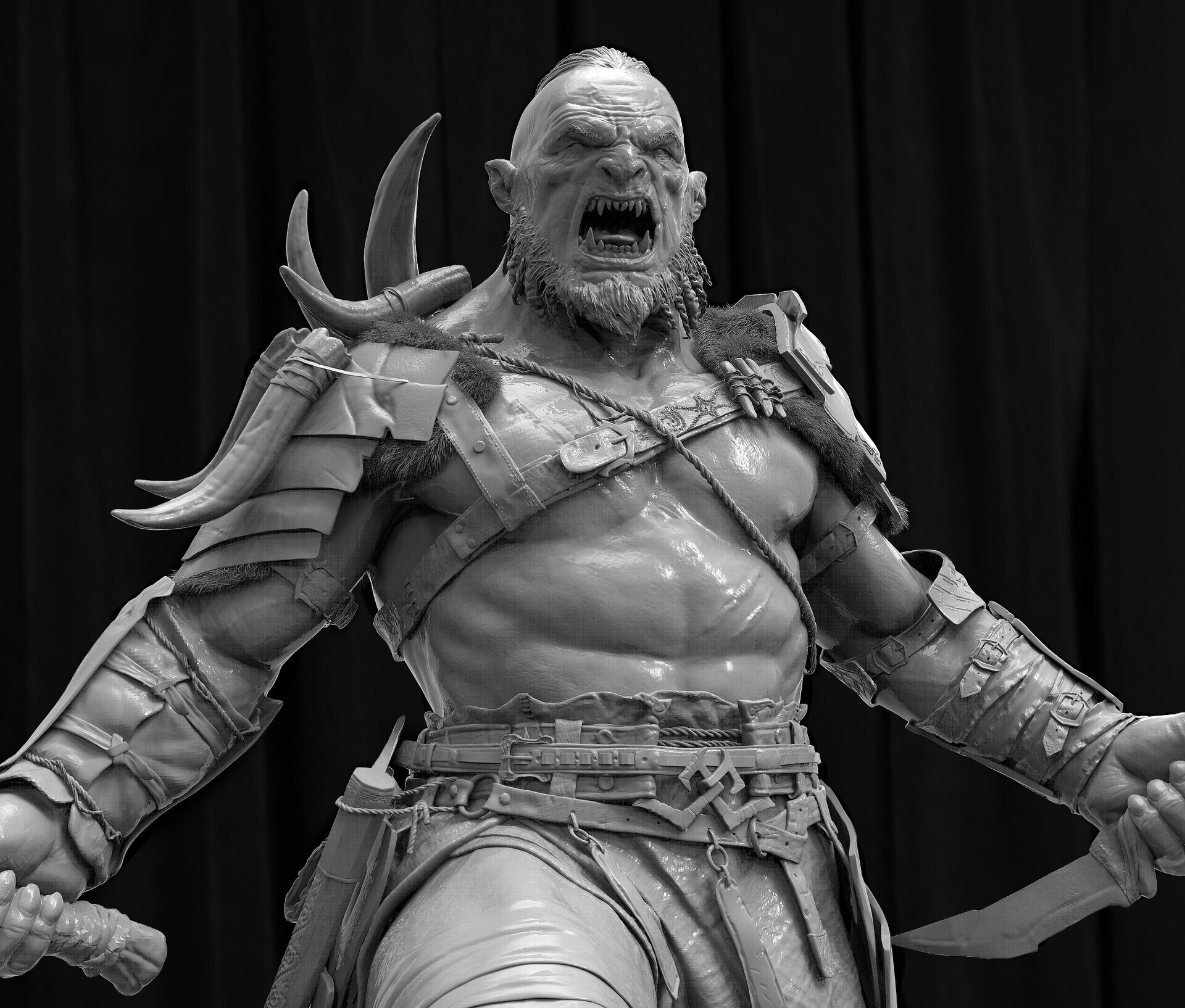 ArtStation - Mountain orc