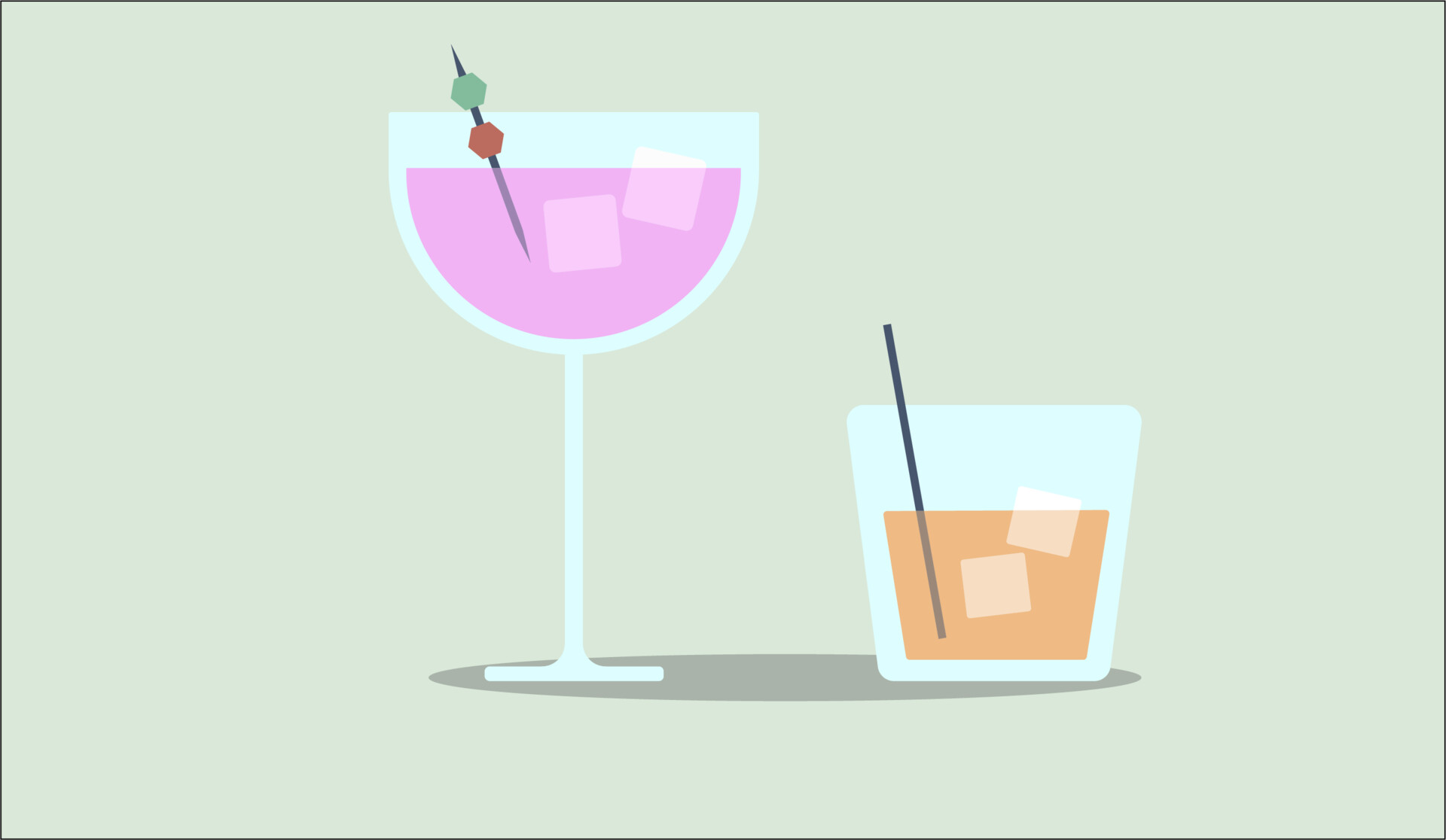 ArtStation - Flat Design Cocktail