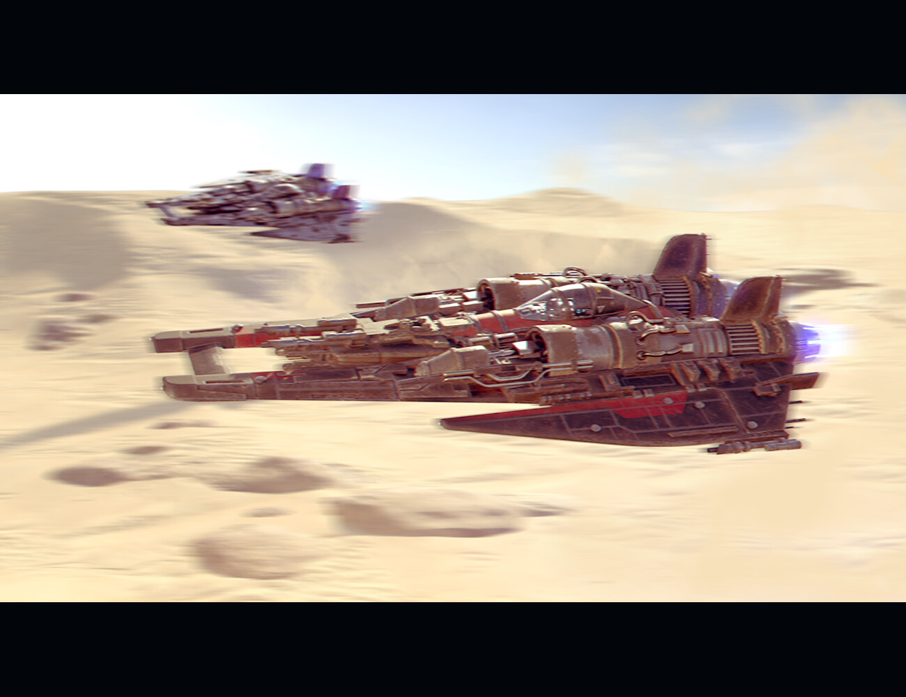 ArtStation - Sci-fi resistance Fighter jet