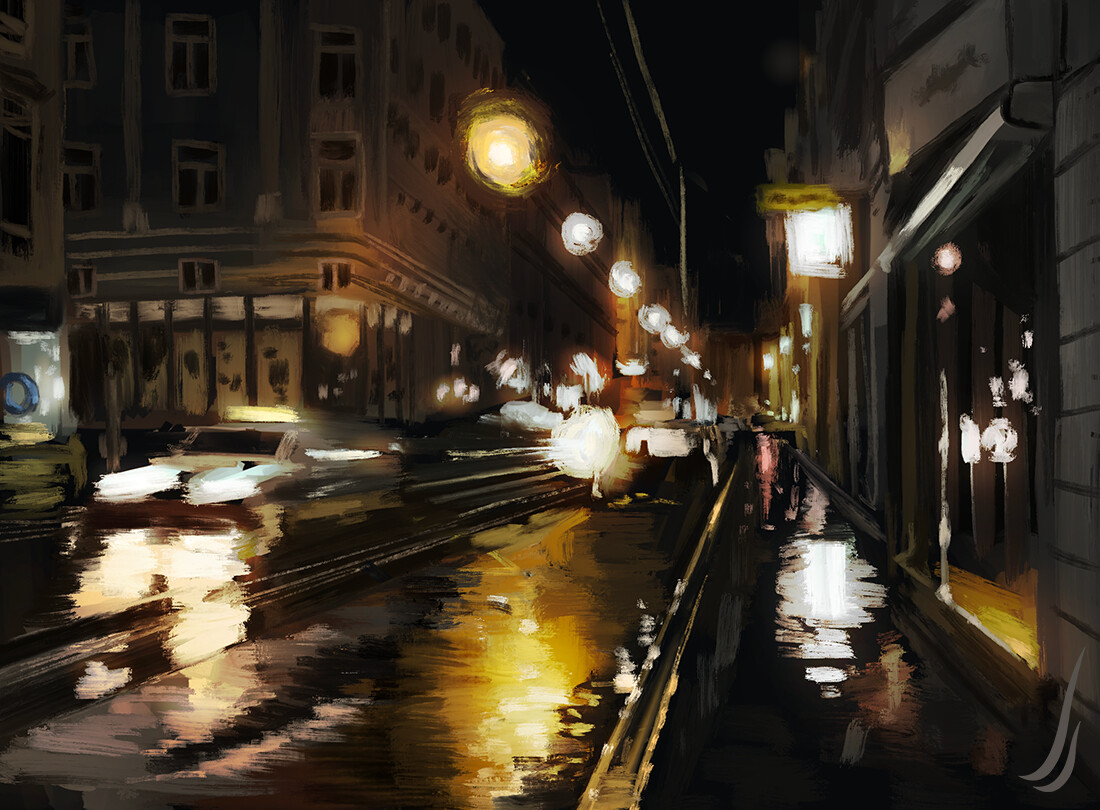 ArtStation - Night Scene Studies