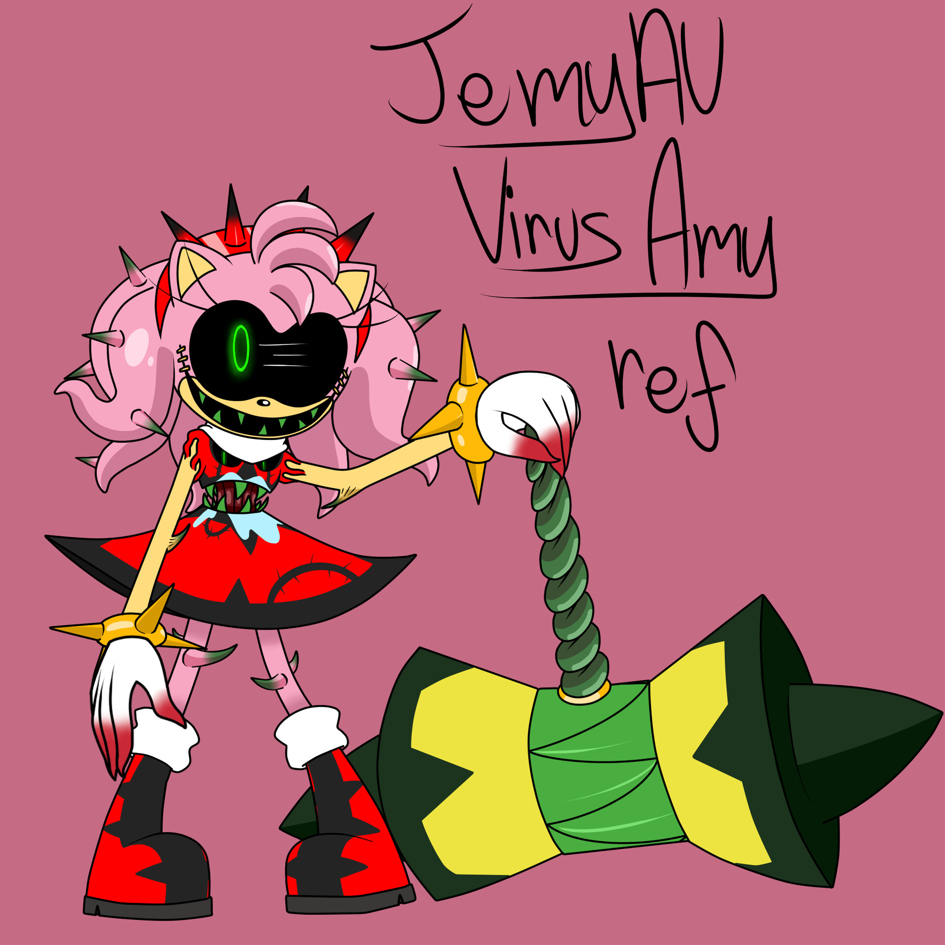 ArtStation - Jemy AU: Virus Amy ref