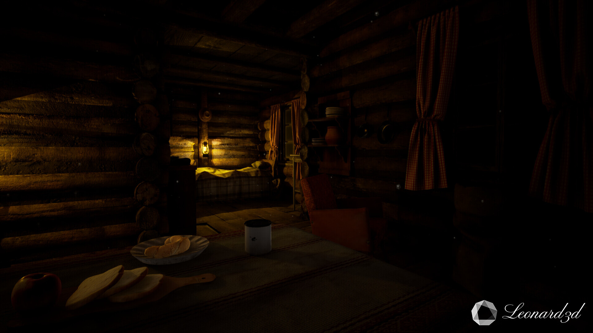 Leonard Higgins - Cabin Scene in Unreal Engine 4 W/RTX Enabled