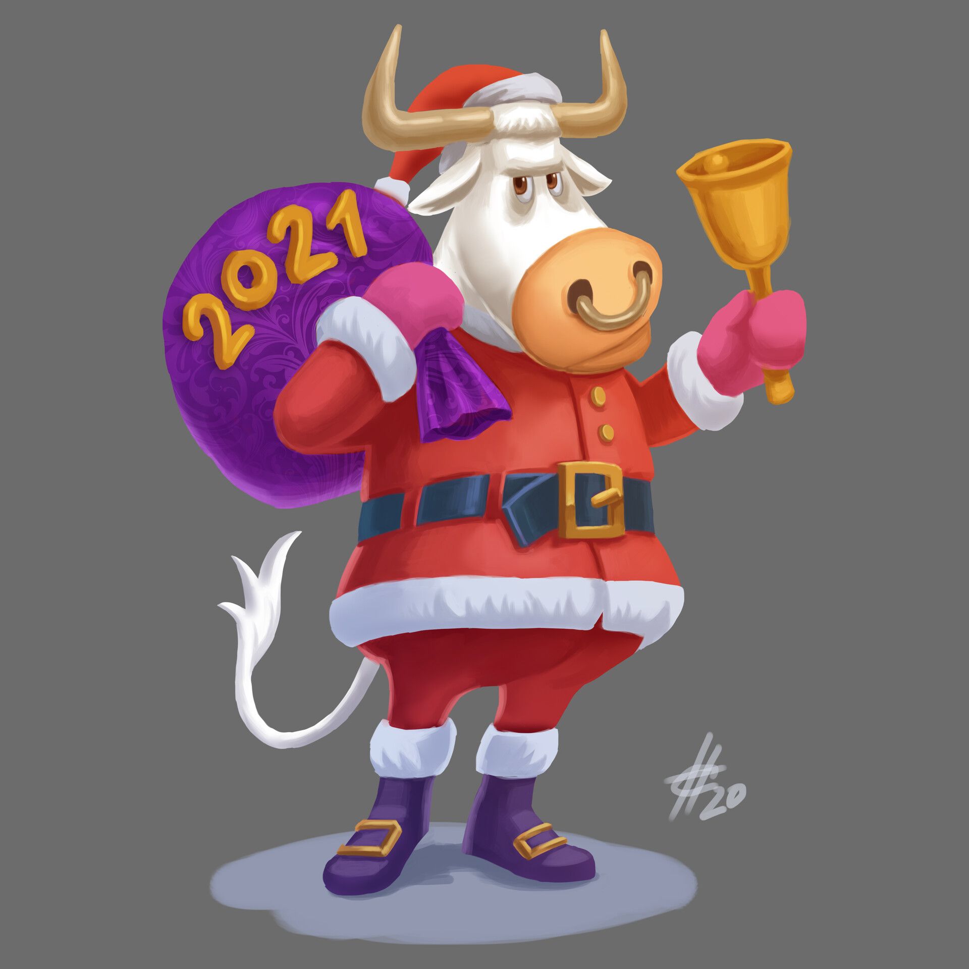 ArtStation - Christmas Bull