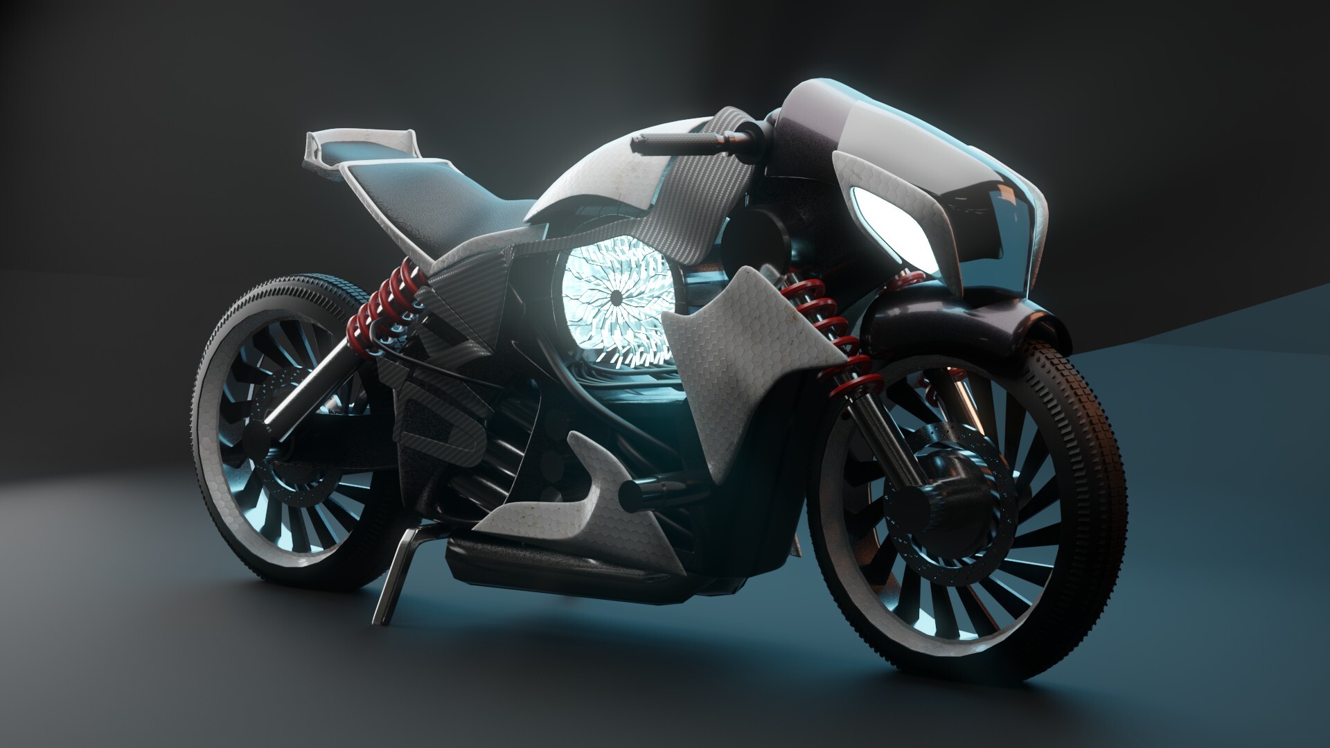 ArtStation - Futuristic motorcycle