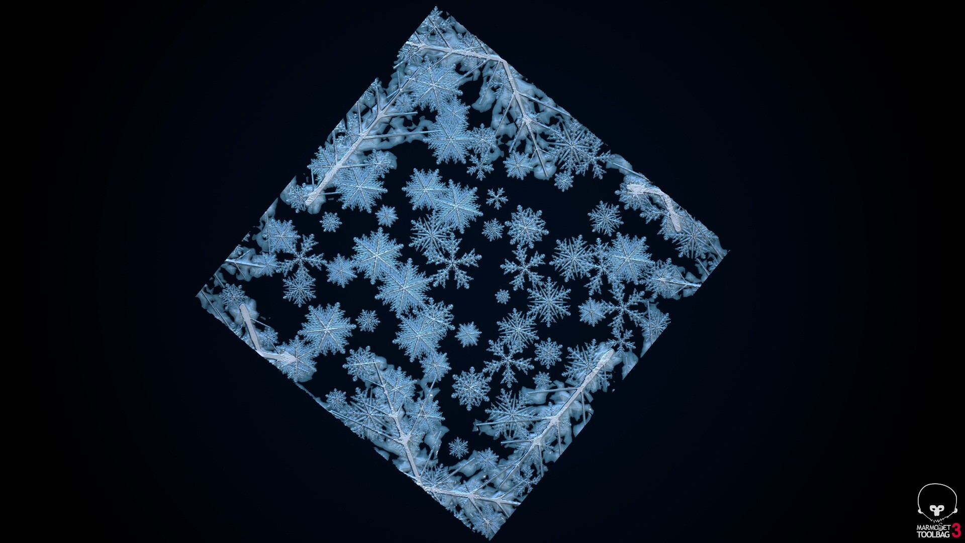 Jessica Hughes - Snowflakes made in Substance Designer