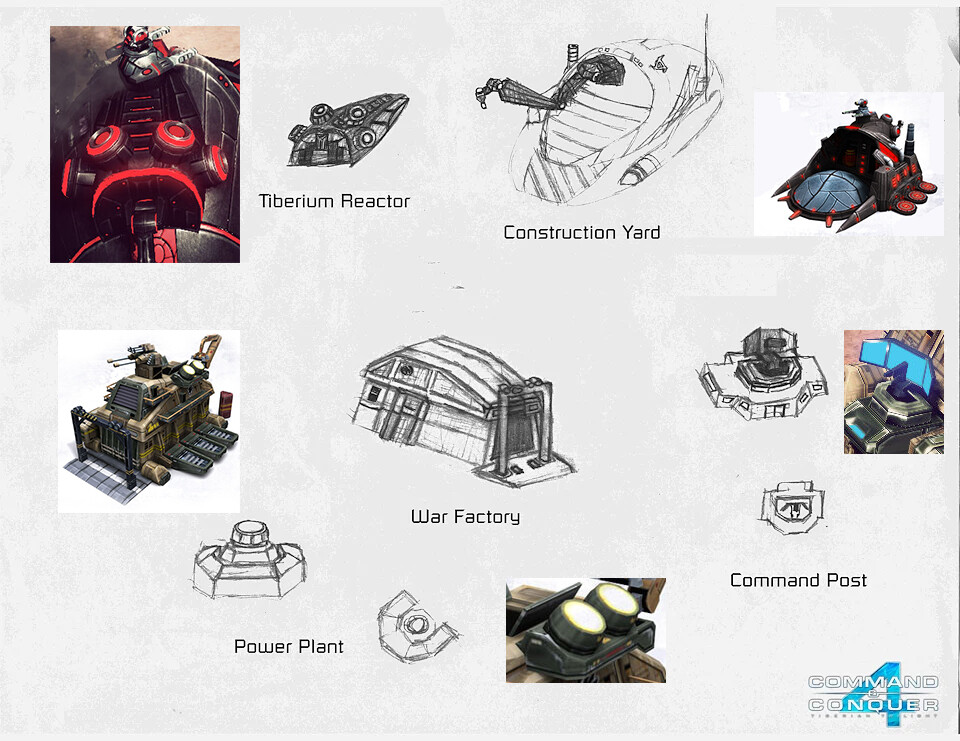 Alexander Tanasie - Command & Conquer 4 - Base Building Doodles