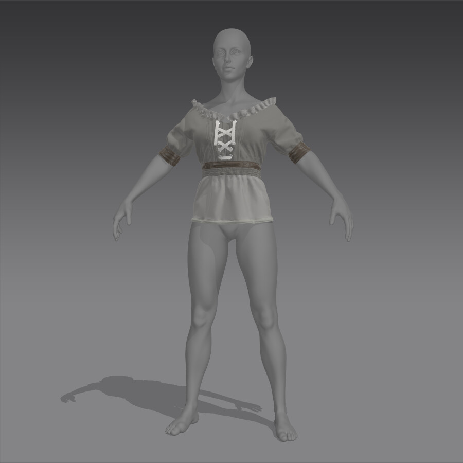 Pandalee - Female Medieval Style Blouse