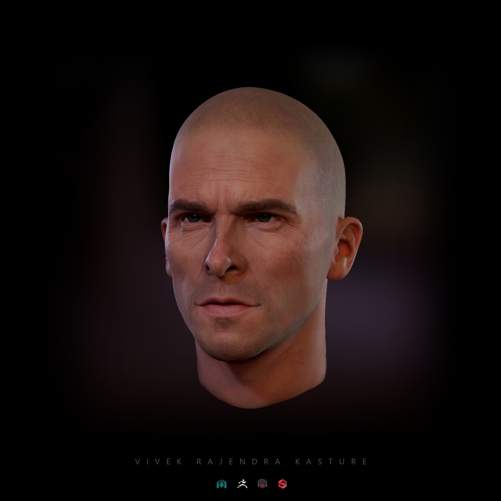 Vivek Kasture - Christian Bale - Texture Study