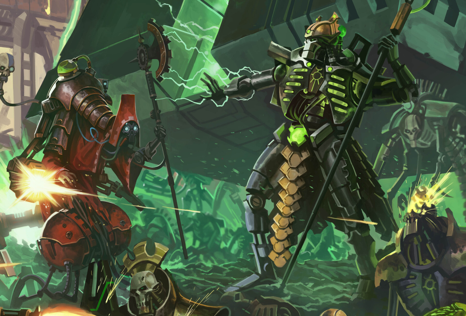 David Hueso - Warhammer 40k - Adeptus mechanicus versus Necrons