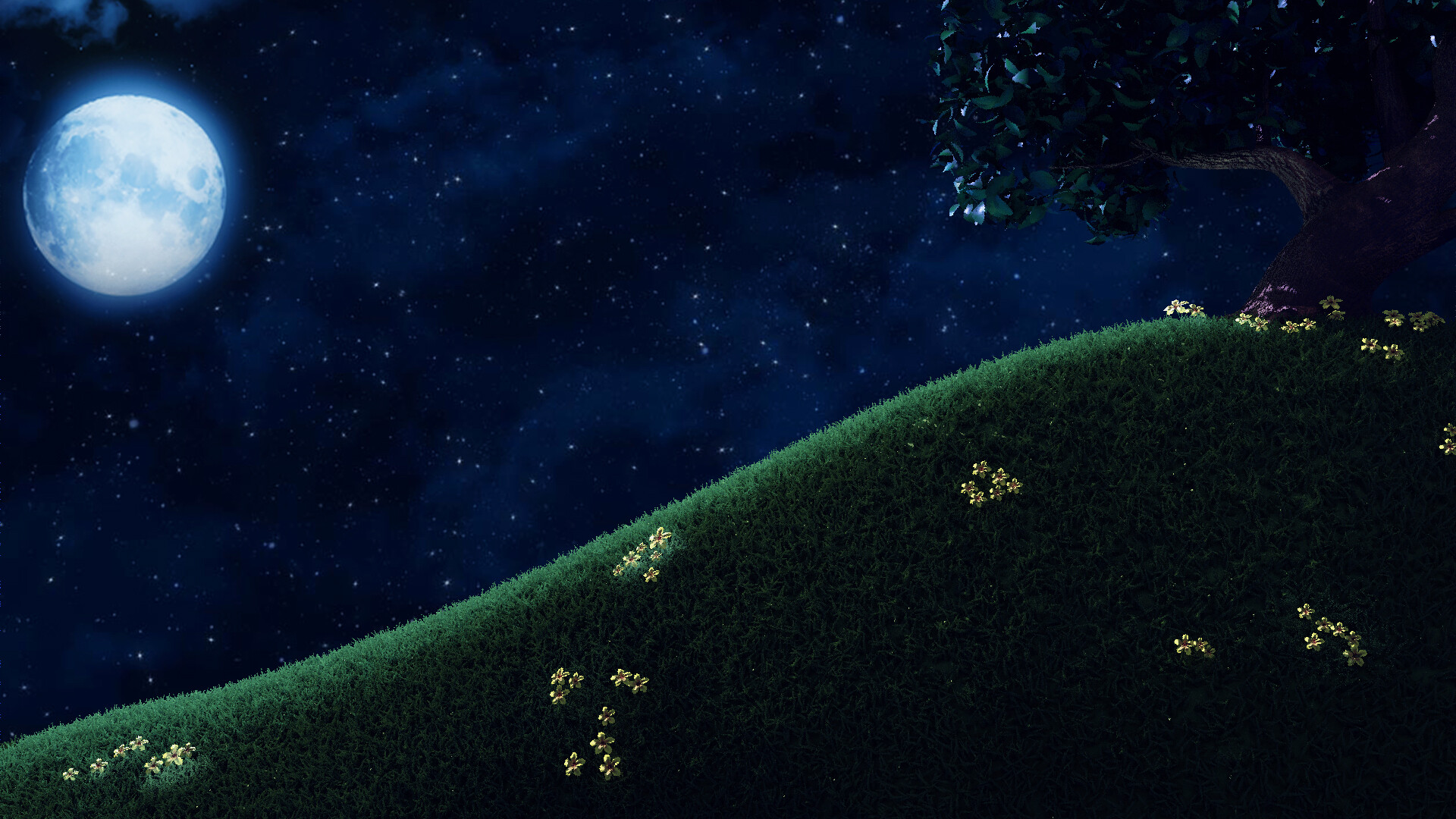 ArtStation - Night Stylized Background