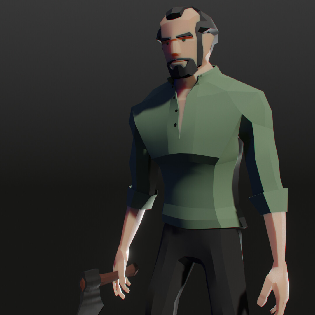Fernando Malhada - Greg - Lowpoly Character (Hunter)