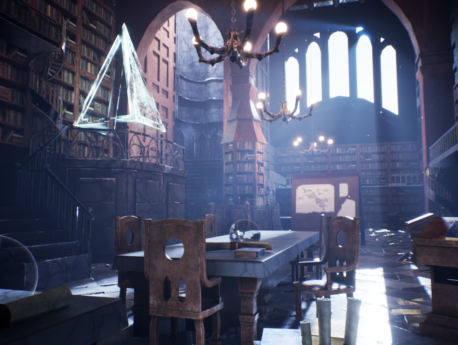 ArtStation - Fantasy Library Environment