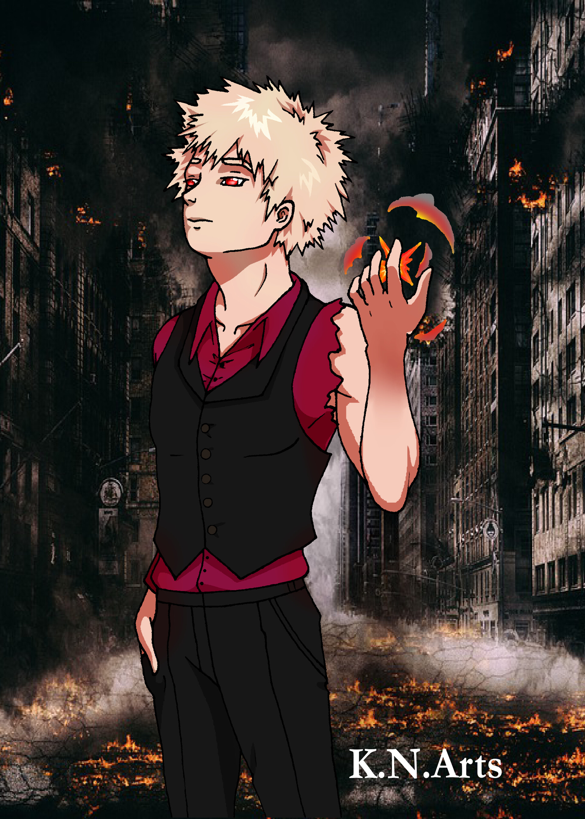 ArtStation - Bakugou Katsuki - My Hero Academia
