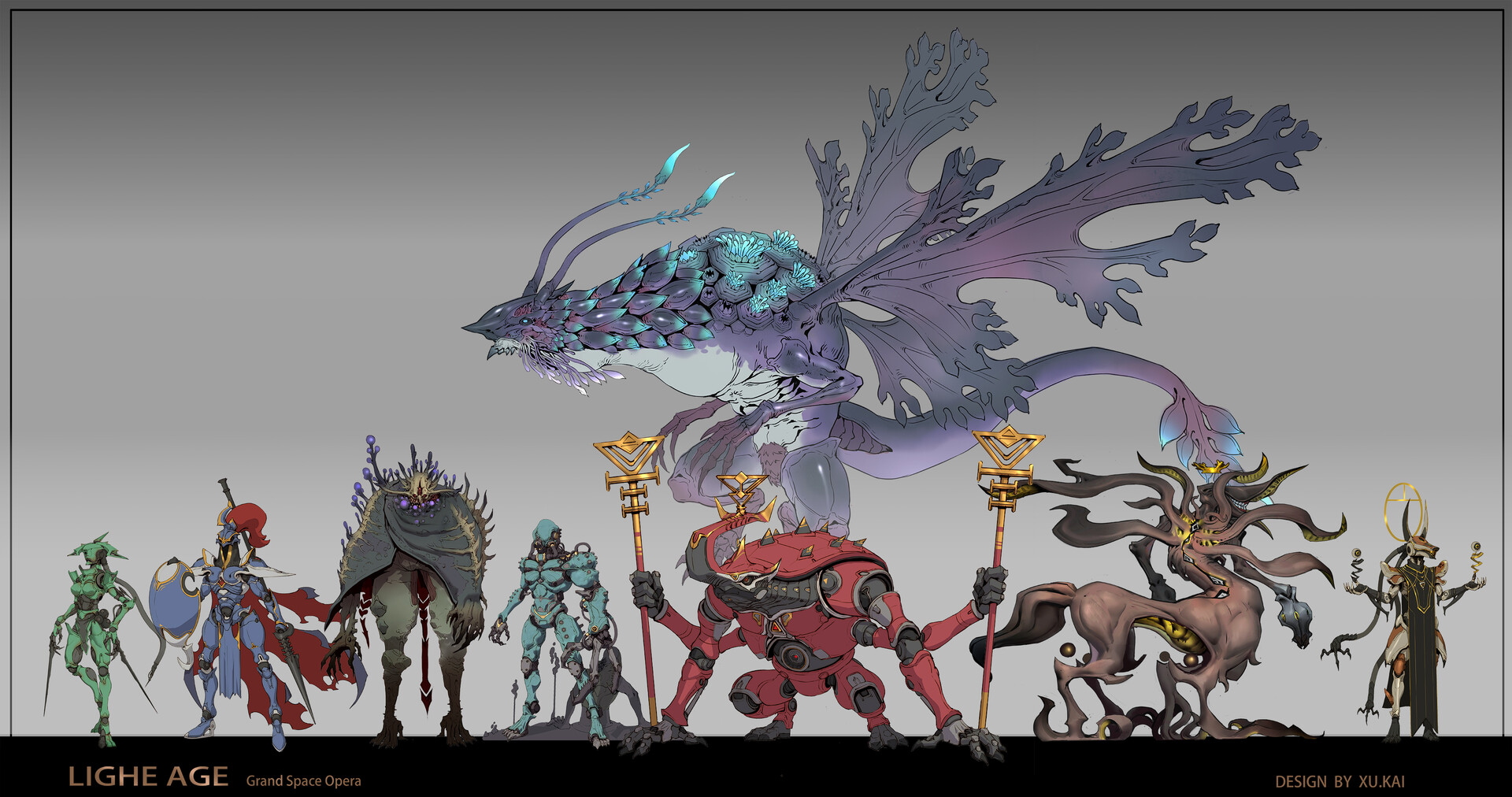 ArtStation - Character Design Grand Space Opera: Light Age