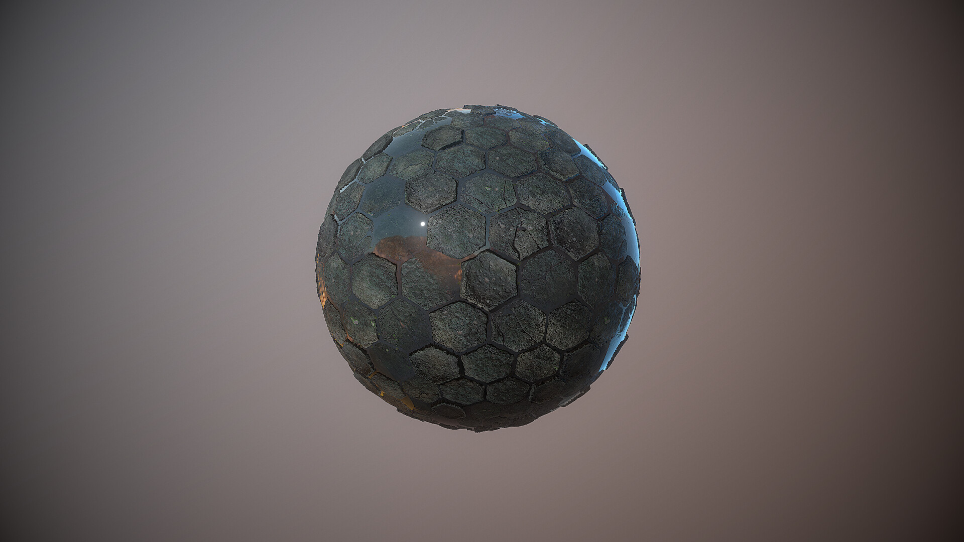 ArtStation - Flooded Eroded Hexagonal Tile Texture