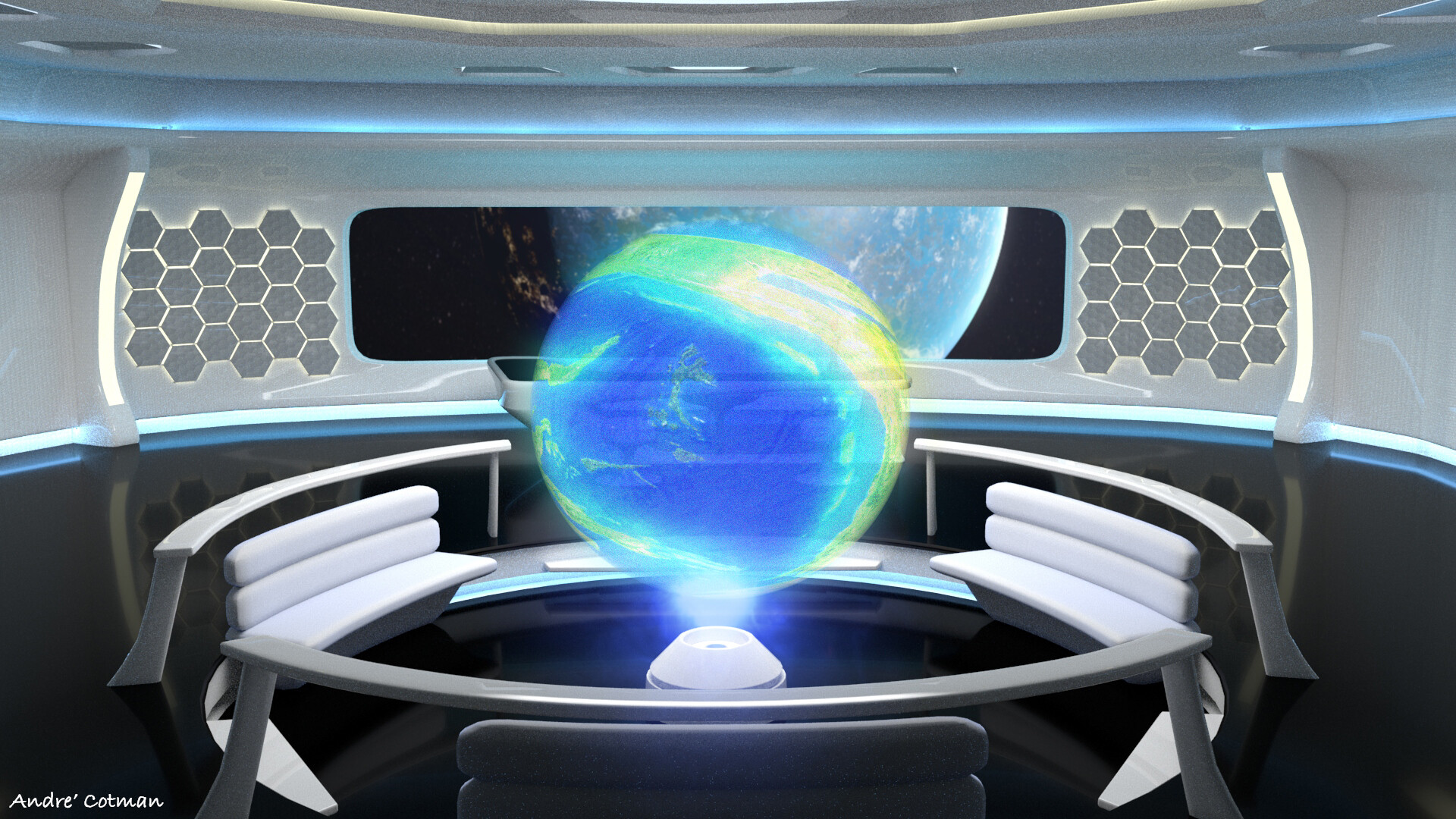 ArtStation - Space Room 2120