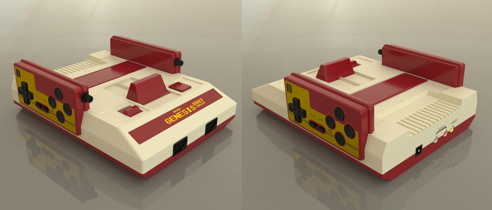 ArtStation - Dendy Genesis console modeling for animation