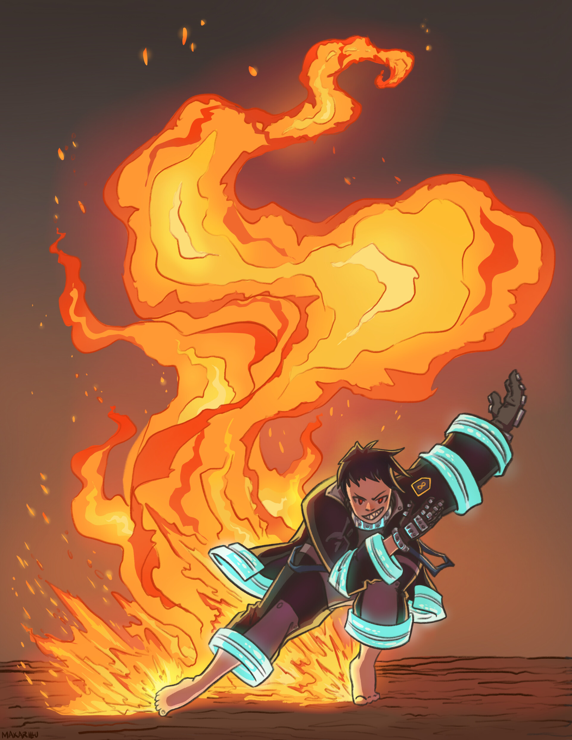 ArtStation - Shinra Fan Art