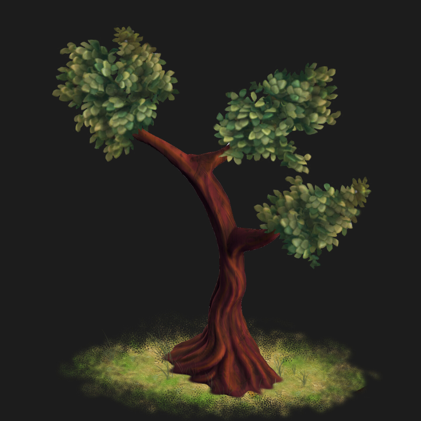 ArtStation - Tree for 3D/2D videogame. Isometric Art