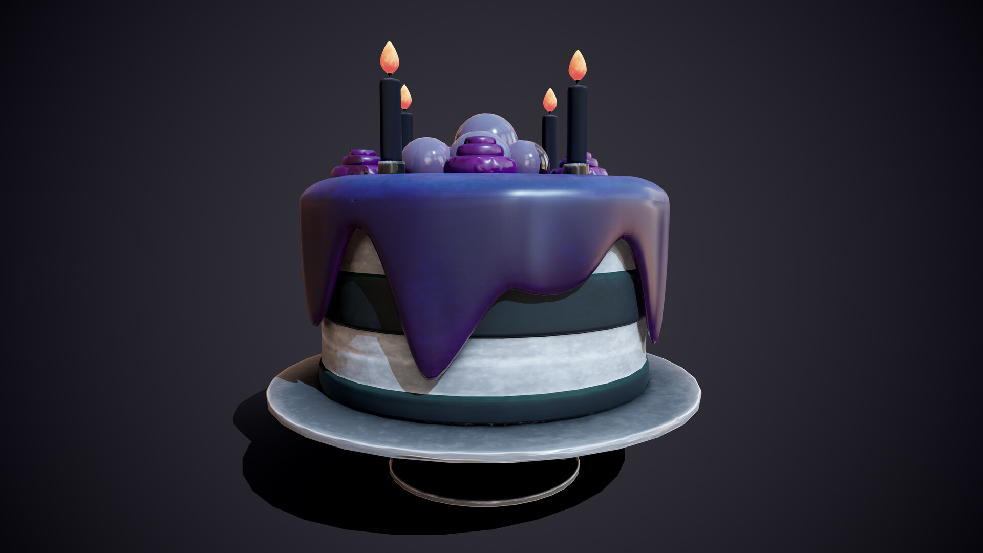 ArtStation - Stylized Dark Cake