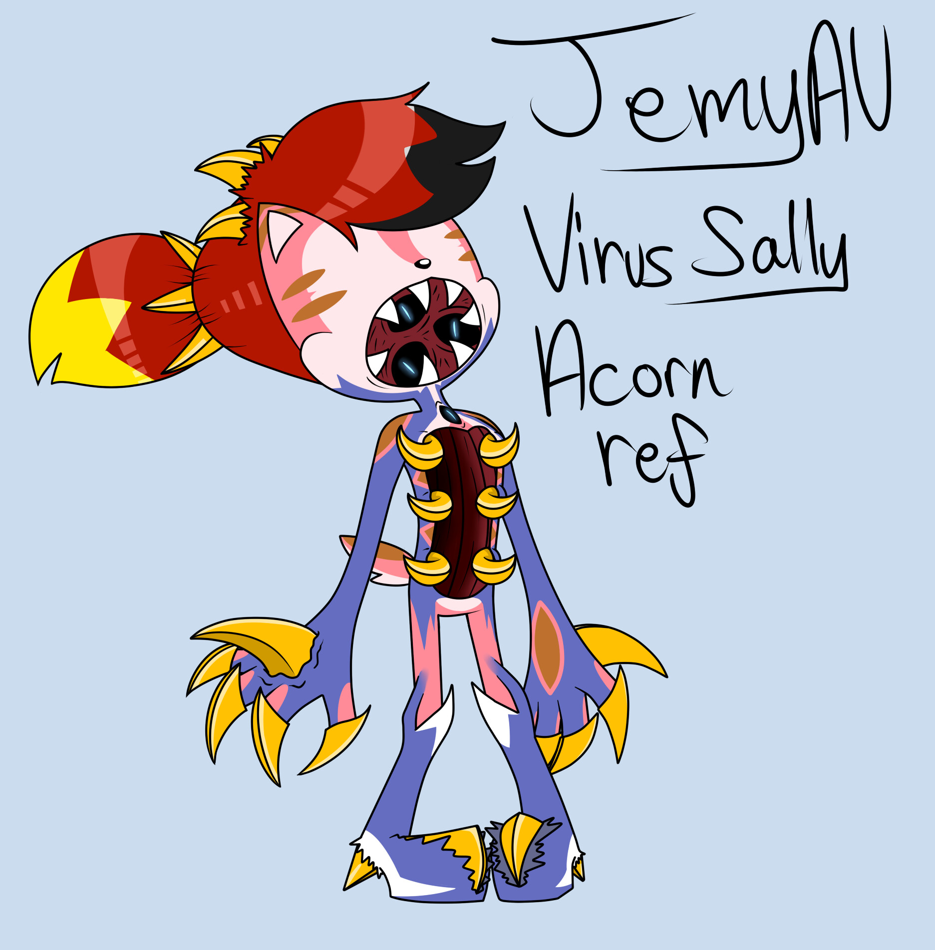 ArtStation - Jemy AU: Virus Sally Acorn ref