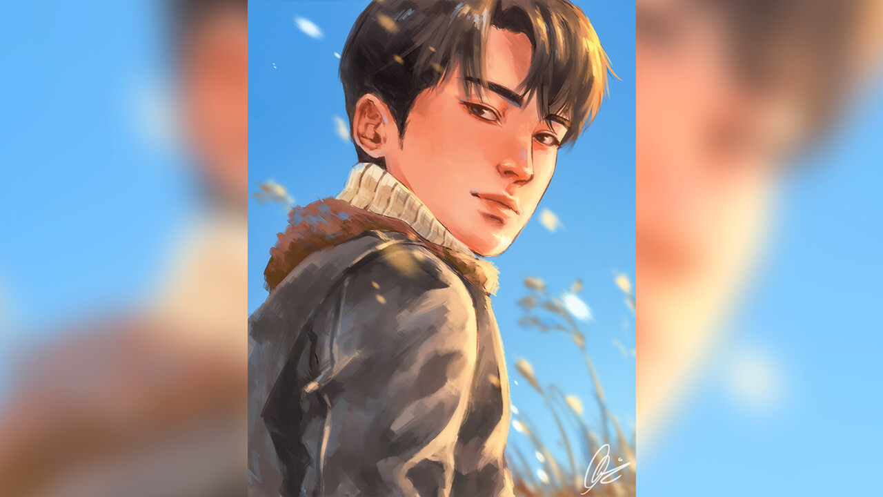 ArtStation - Mingyu Seventeen - Anime version