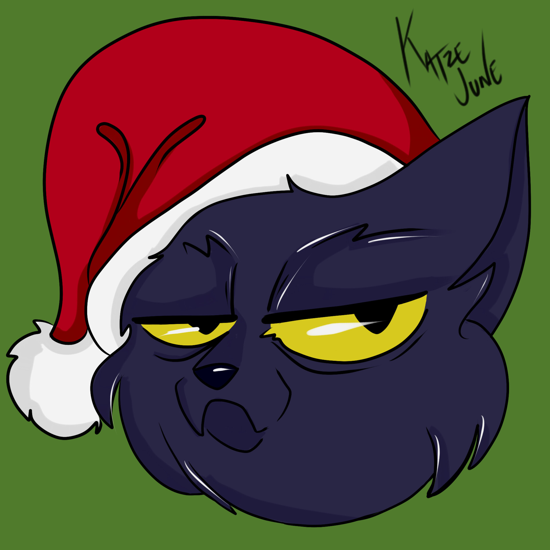 ArtStation - Grinch Cat gif