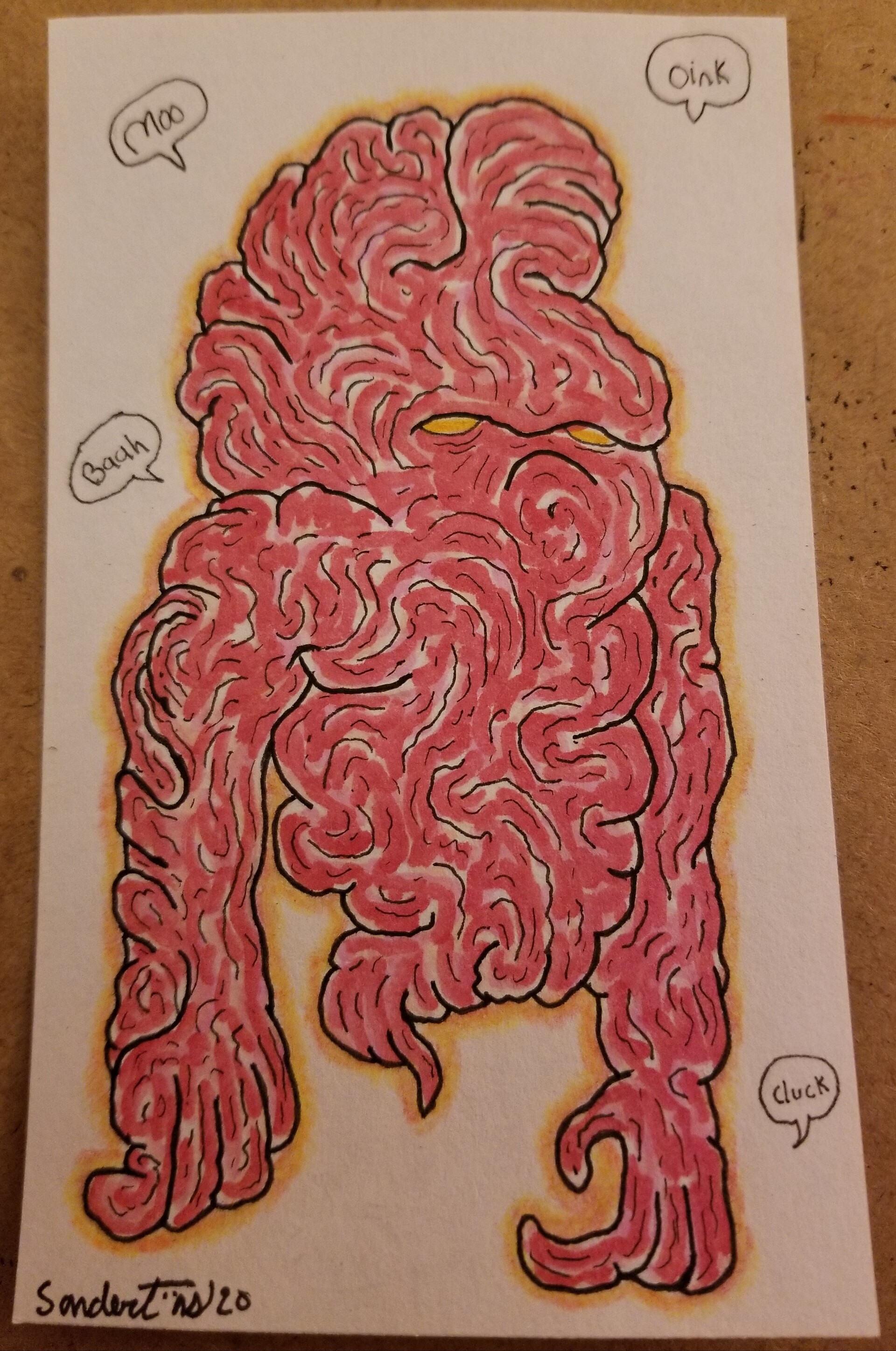 ArtStation - Scribble Beast 211 - Ground Meat Elemental