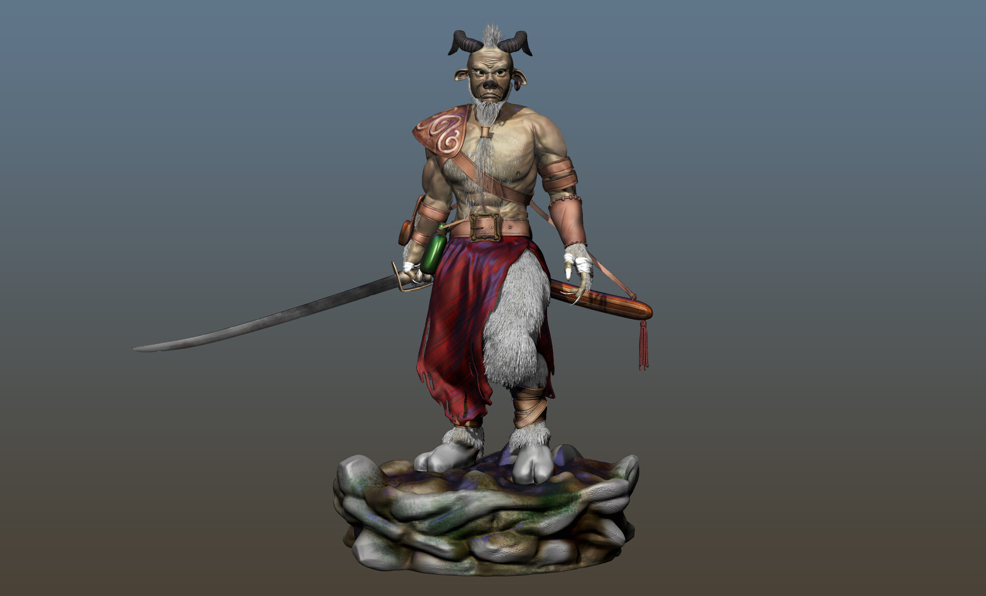 Sutikno Arthur - Satyr Warrior fans art