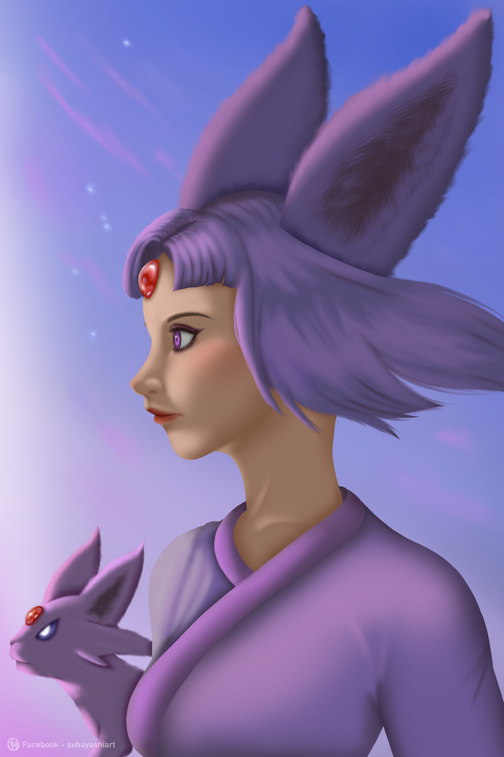 espeon humanized