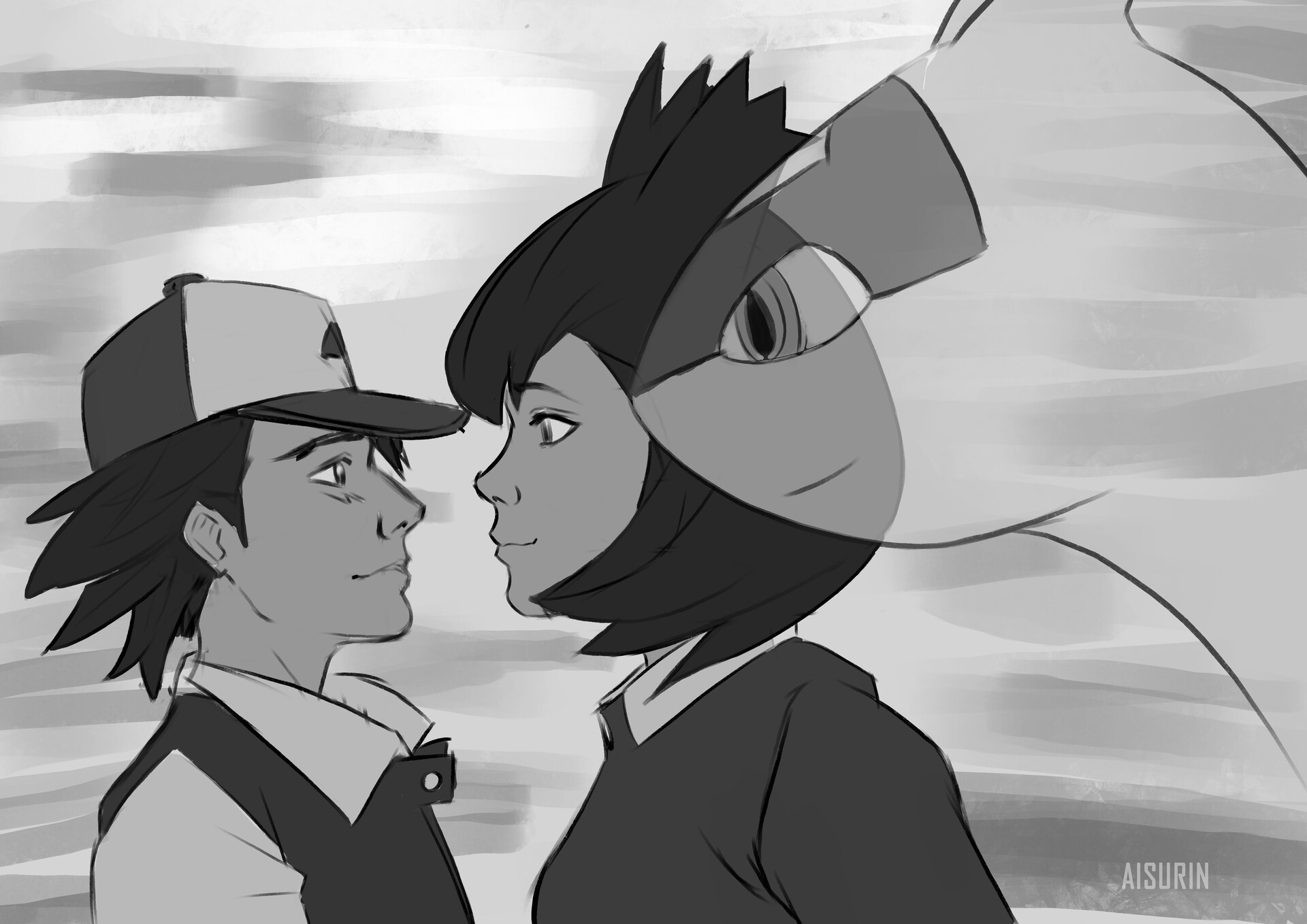 Artstation Ash X Latias Wip