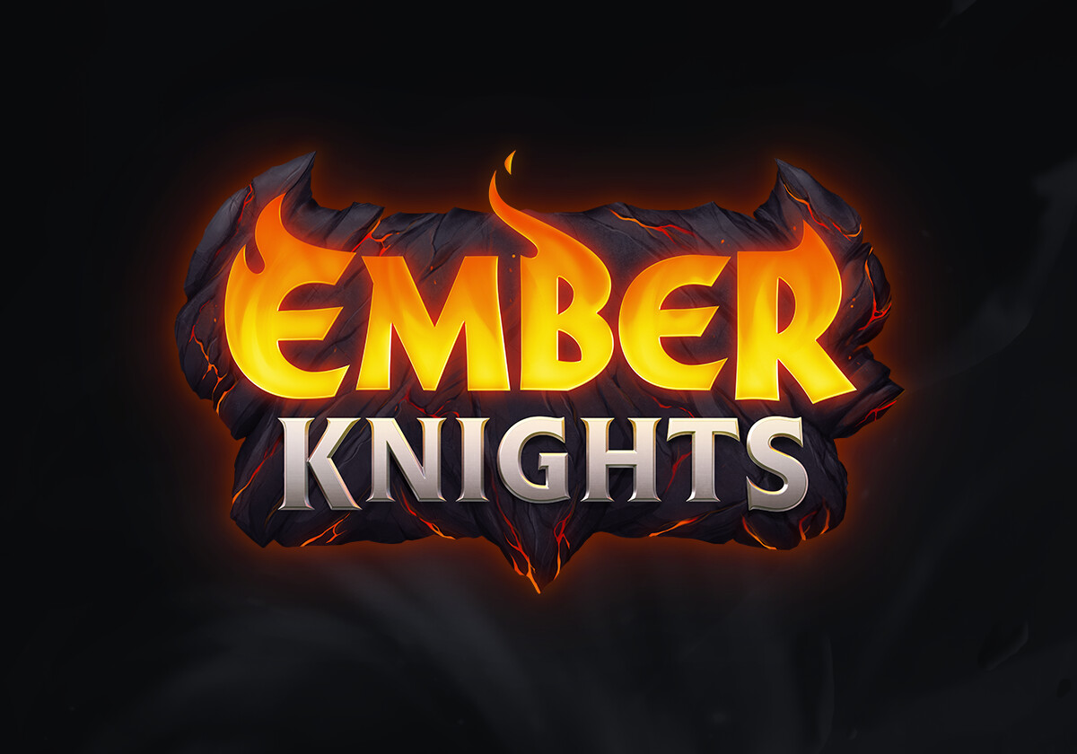 ArtStation - Ember Knights game logo