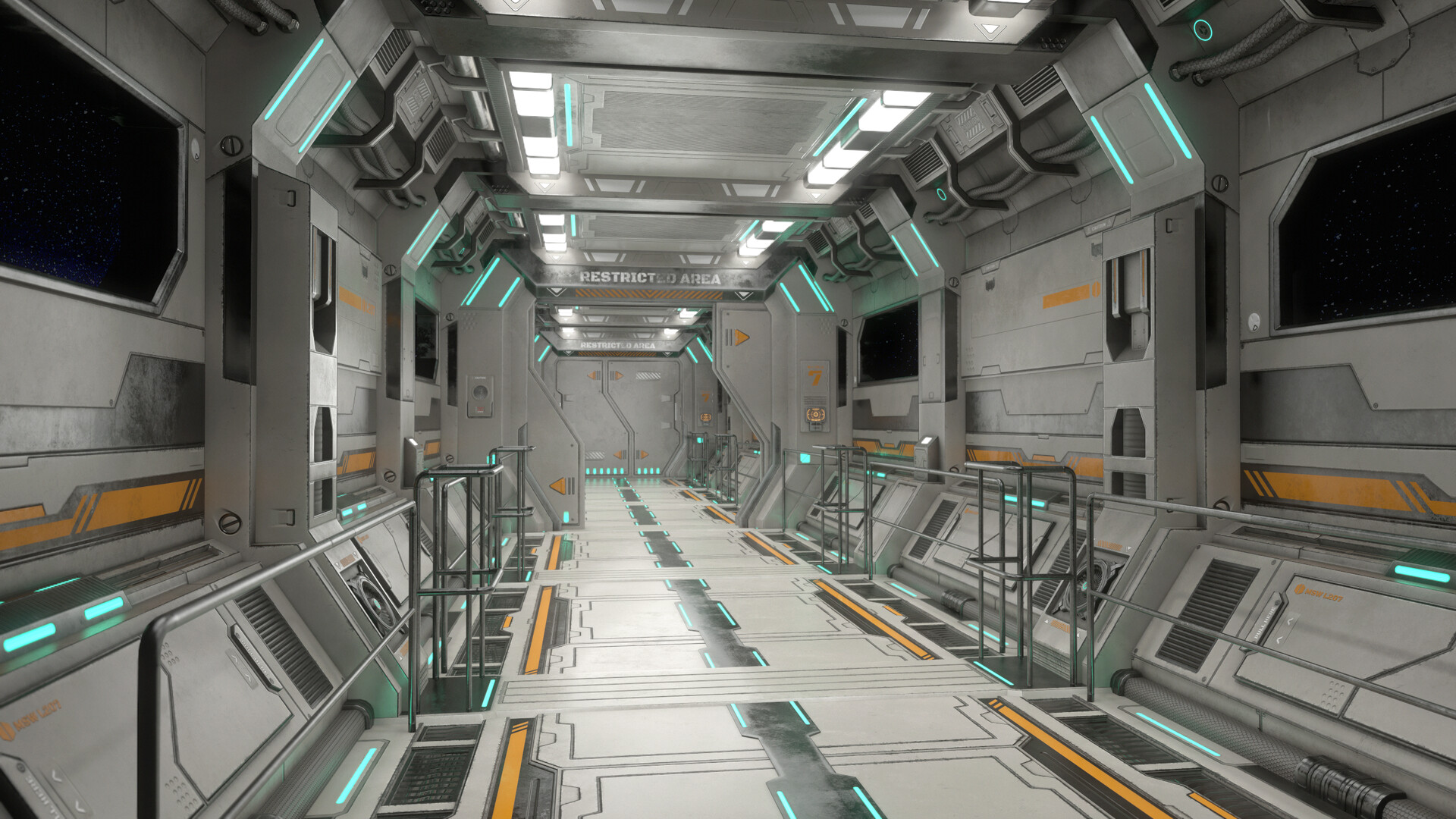 ArtStation - Sci-Fi Modular Corridor Ver 2