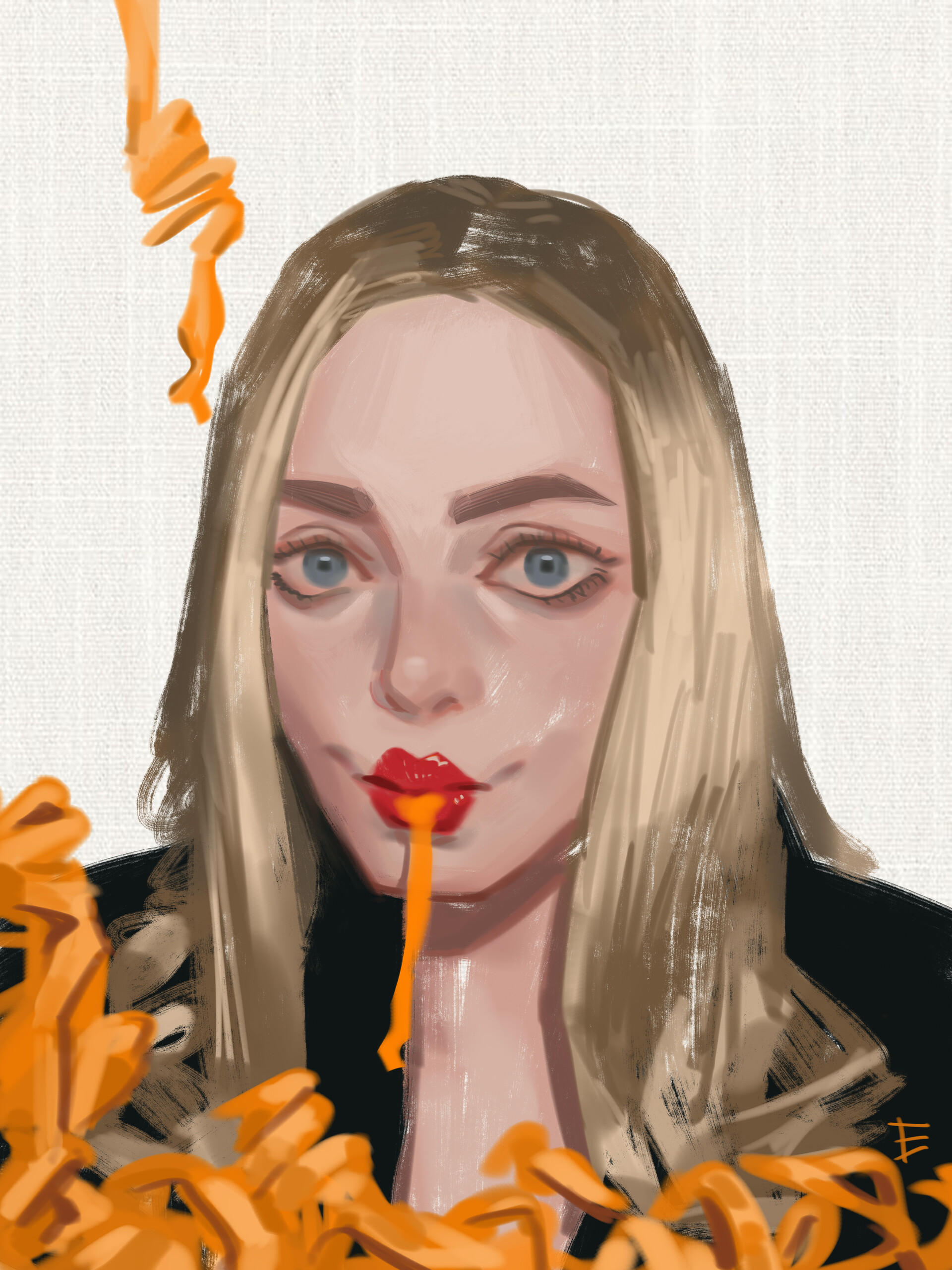 ArtStation - eating pasta