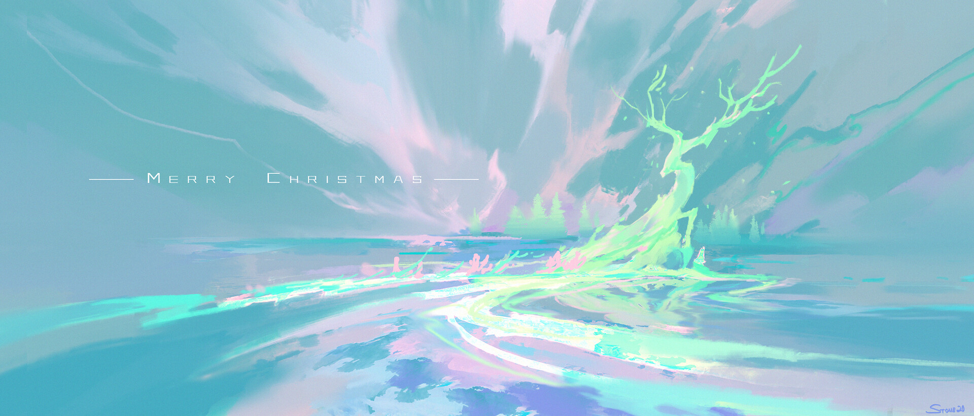 ArtStation - Merry Christmas: A color study speed-painting