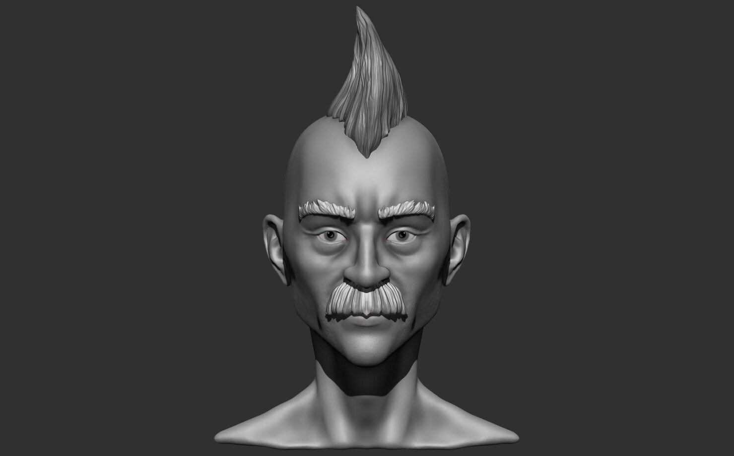 ArtStation - Stylized Male Character Face Bust