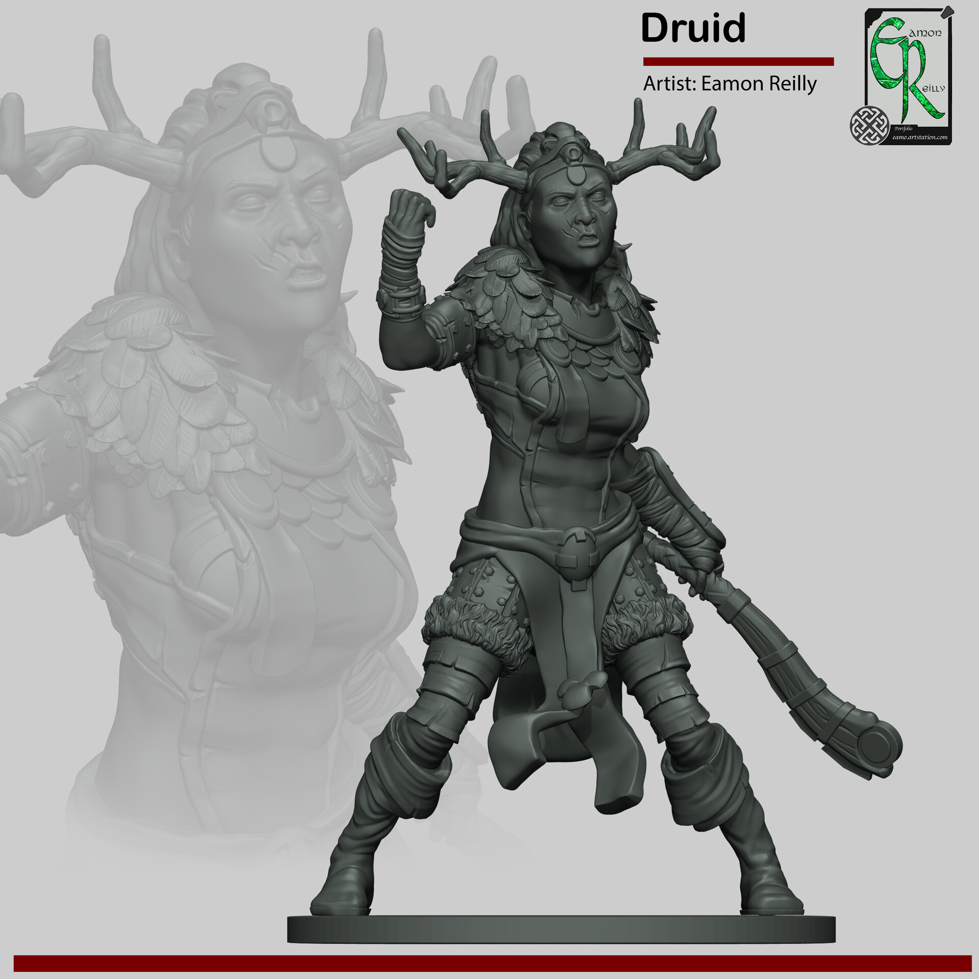 ArtStation - Druid miniature/statuette