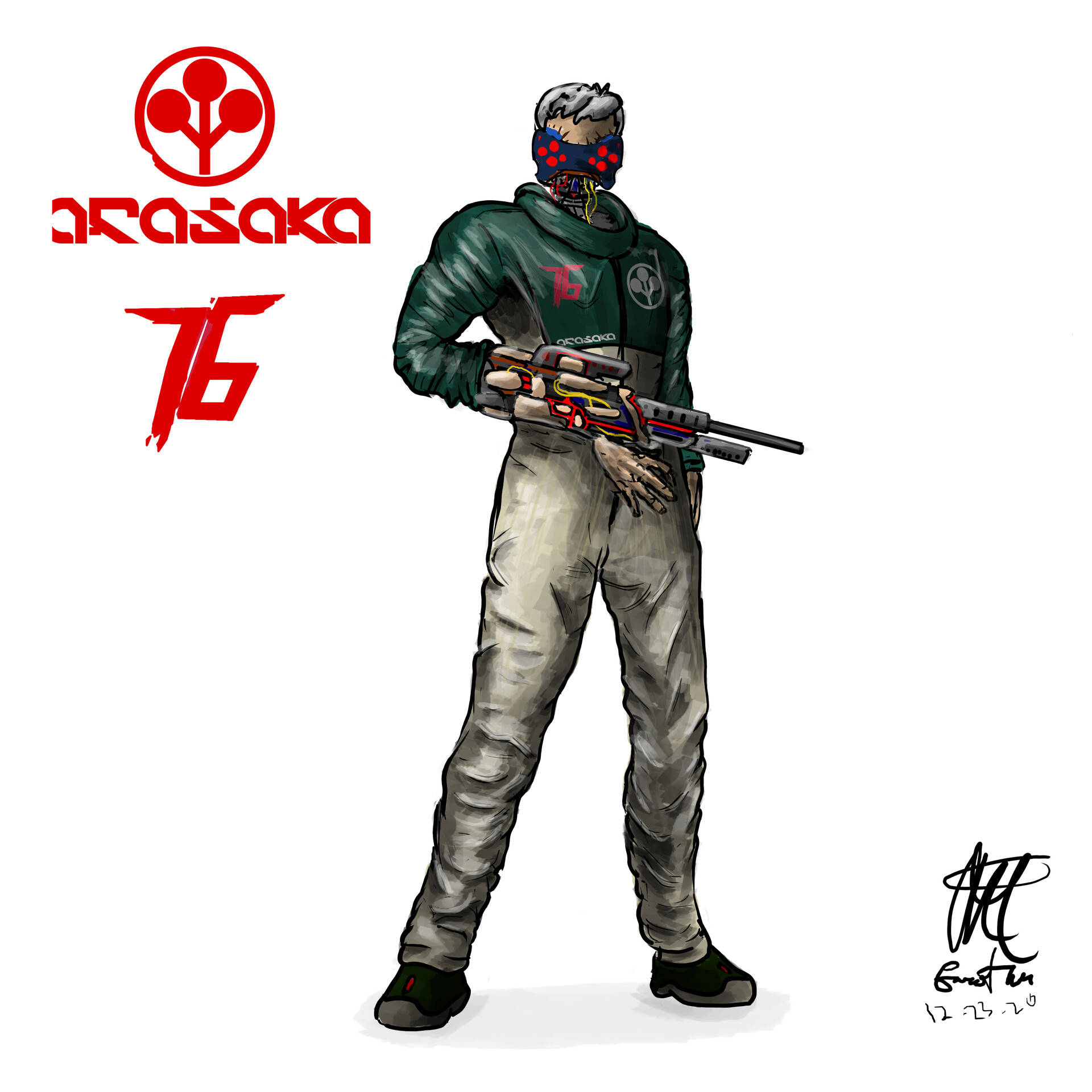 ArtStation - Cyberpsycho 76 (Overwatch skin concept)