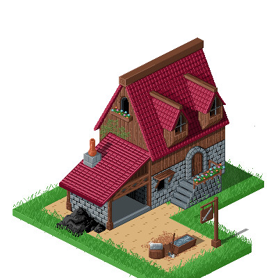 ArtStation - Pixel Blacksmith house