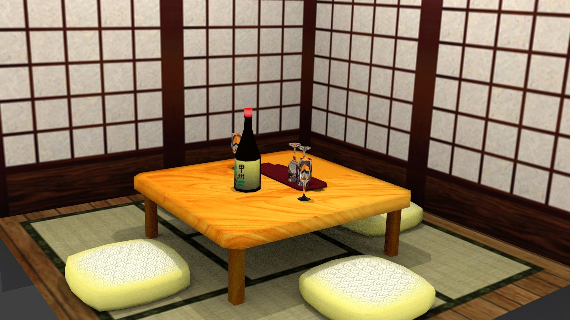 ArtStation - Japan Room Table set