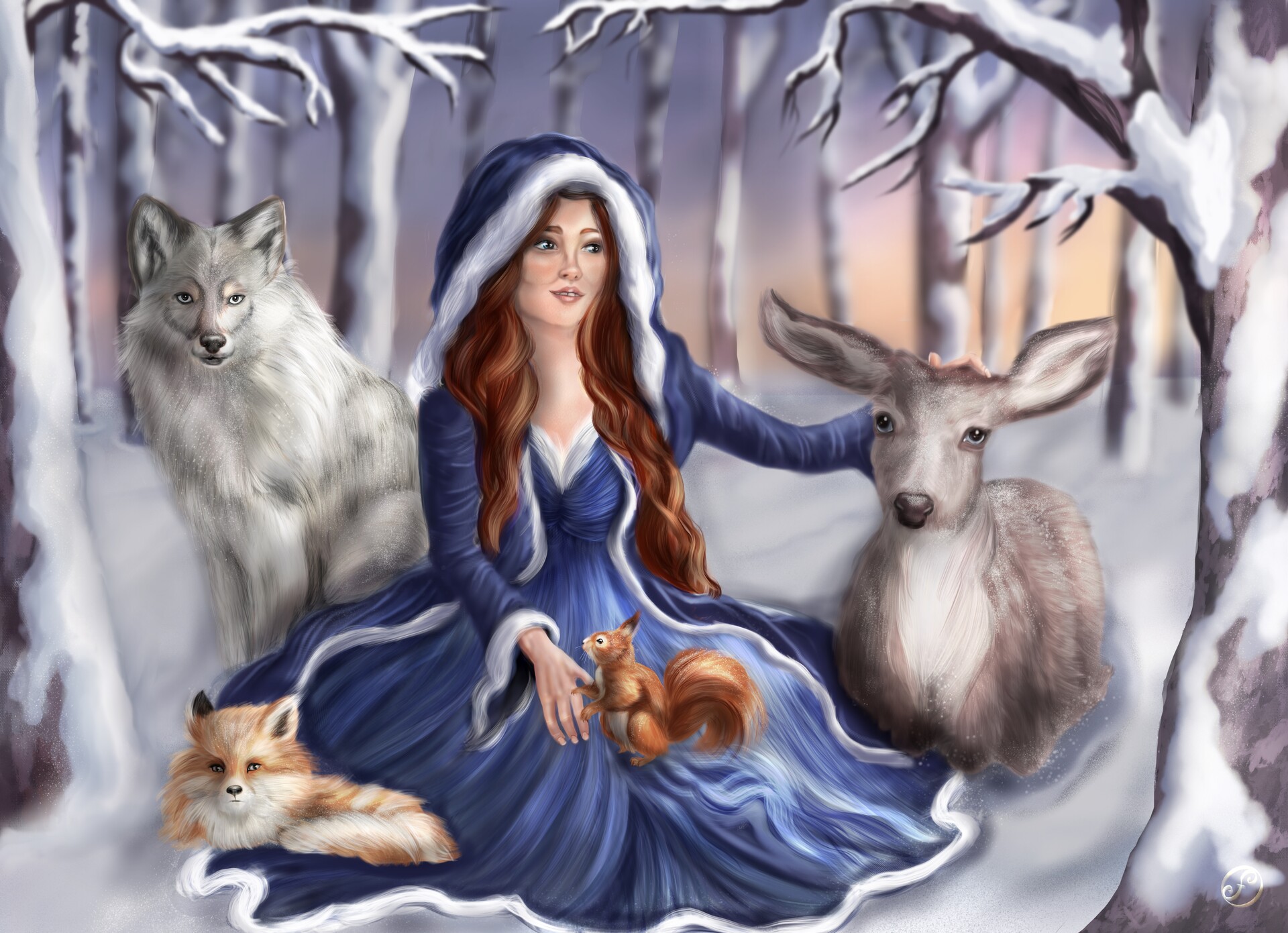 ArtStation - Midwinter queen