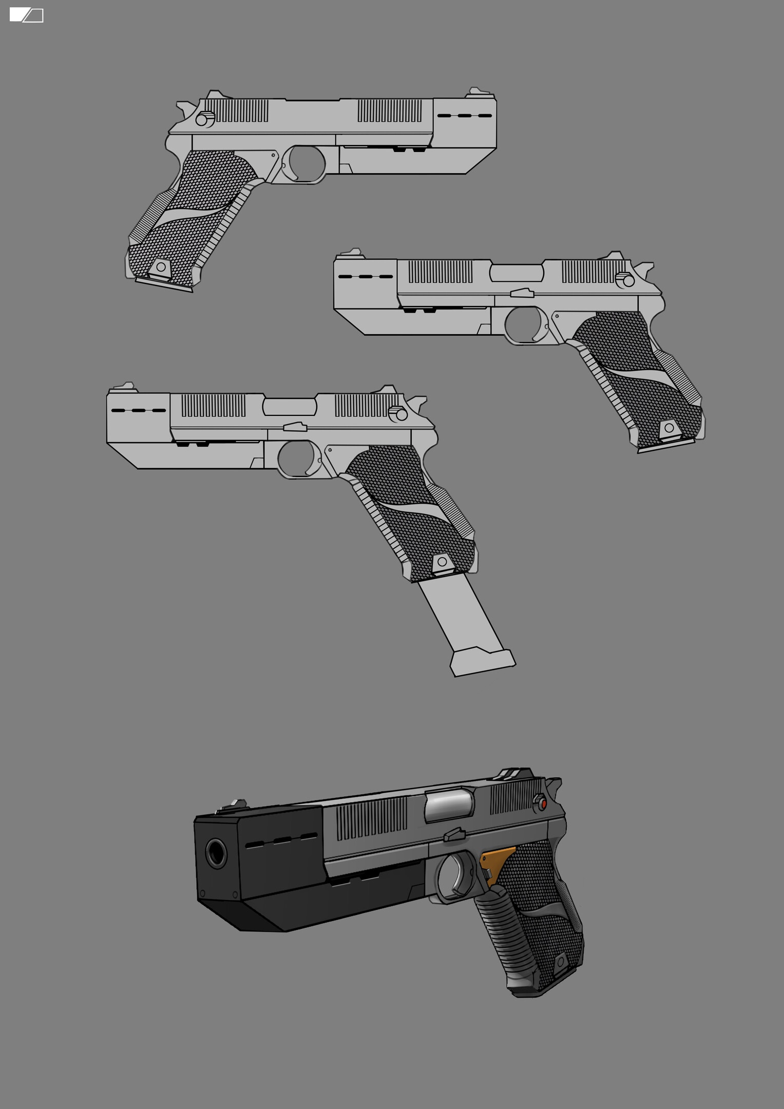ArtStation - Pistol concept (2 sep 2019)