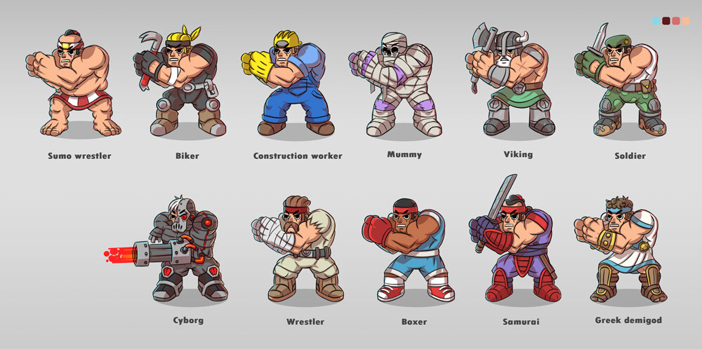 ArtStation - mobile game character skins