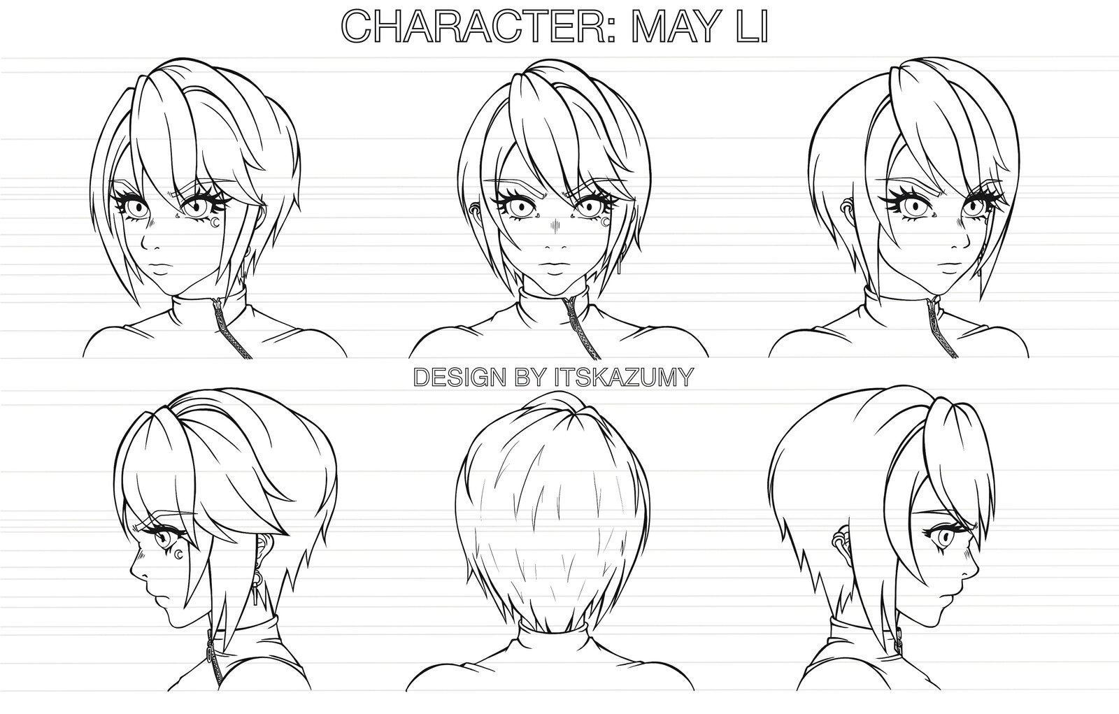 MyKi T. / itskazumy - [OC] May Li - Headshots Concept