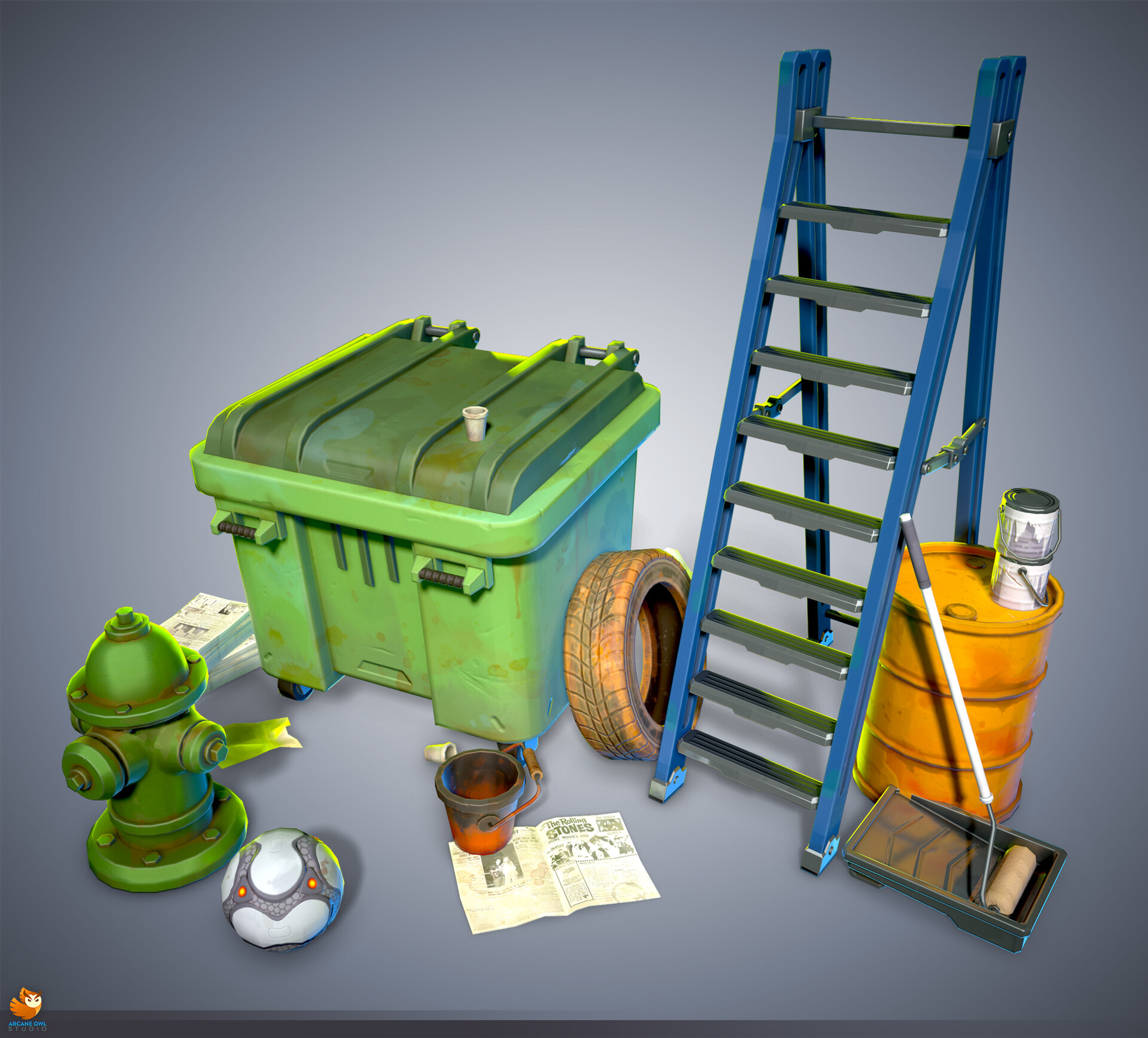 Arcane Owl Studio - Overwatch FanArt Props - Street Props