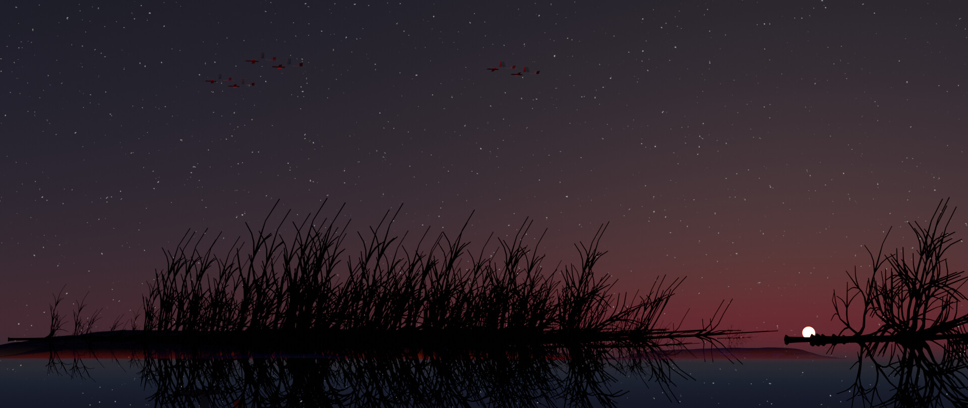 ArtStation - sunset on island