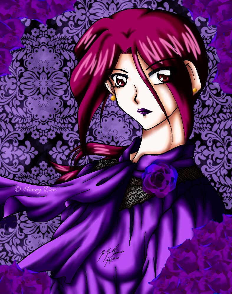 ArtStation - Purple Goth Lady