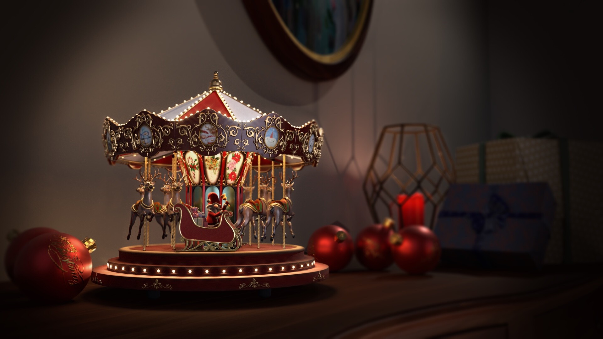 ArtStation - Christmas Carousel